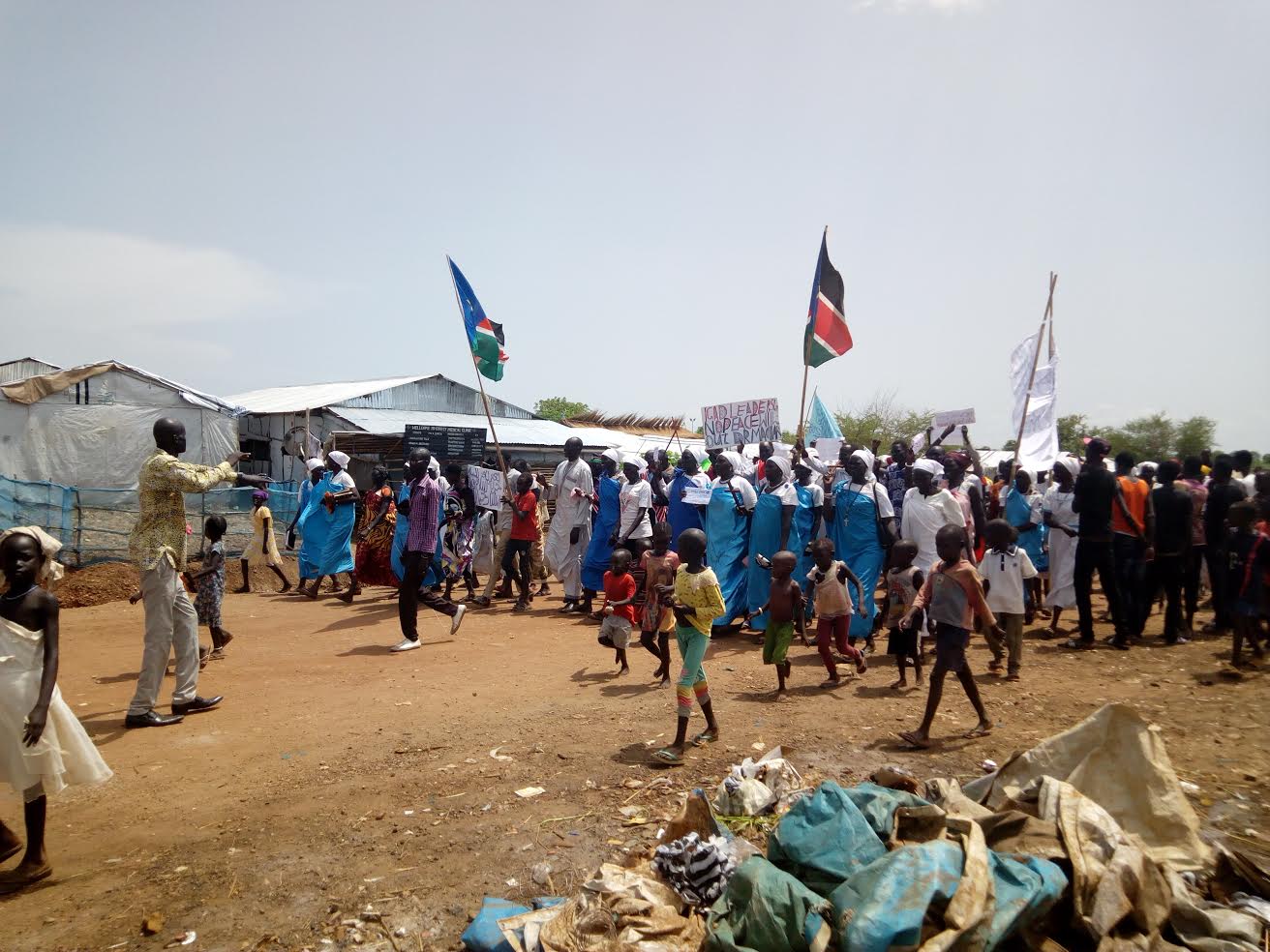 Demonstration in Juba PoCs in support of peace process - Radio Tamazuj
